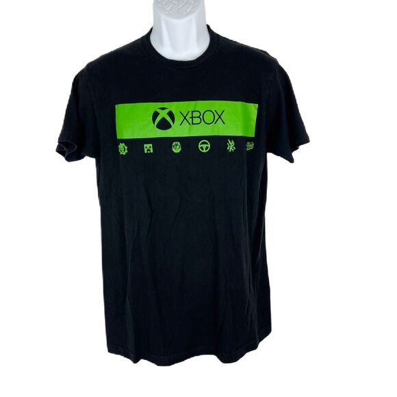 Ripple Junction | Shirts | Xbox Shirt Men Medium Black Green Ripple ...